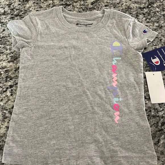 Champion | Shirts & Tops | Champion Big Girls Photoreal Champion Logo Short Sleeve Tee | Poshmark